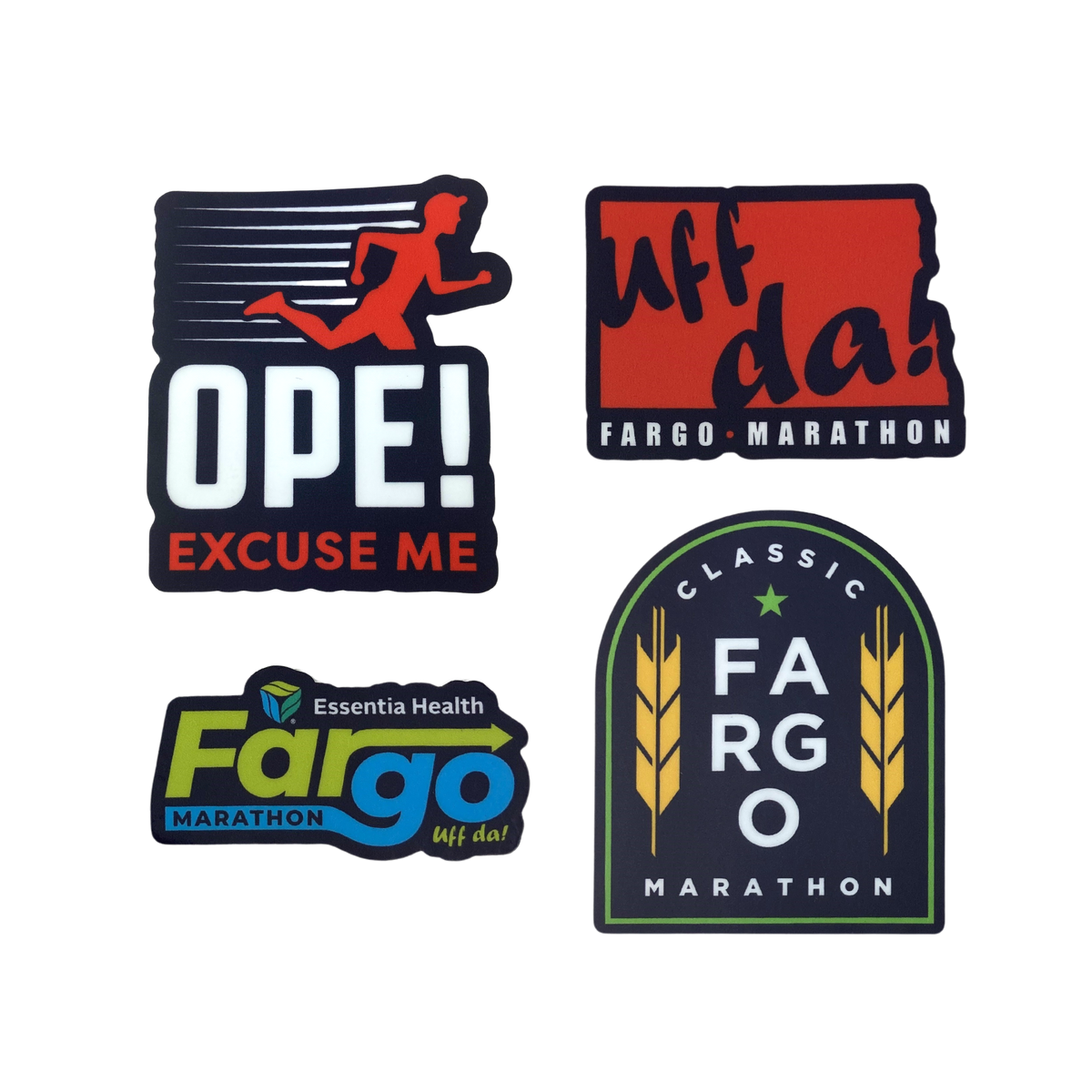 Fargo Marathon Stickers – Ventures Endurance Online Store
